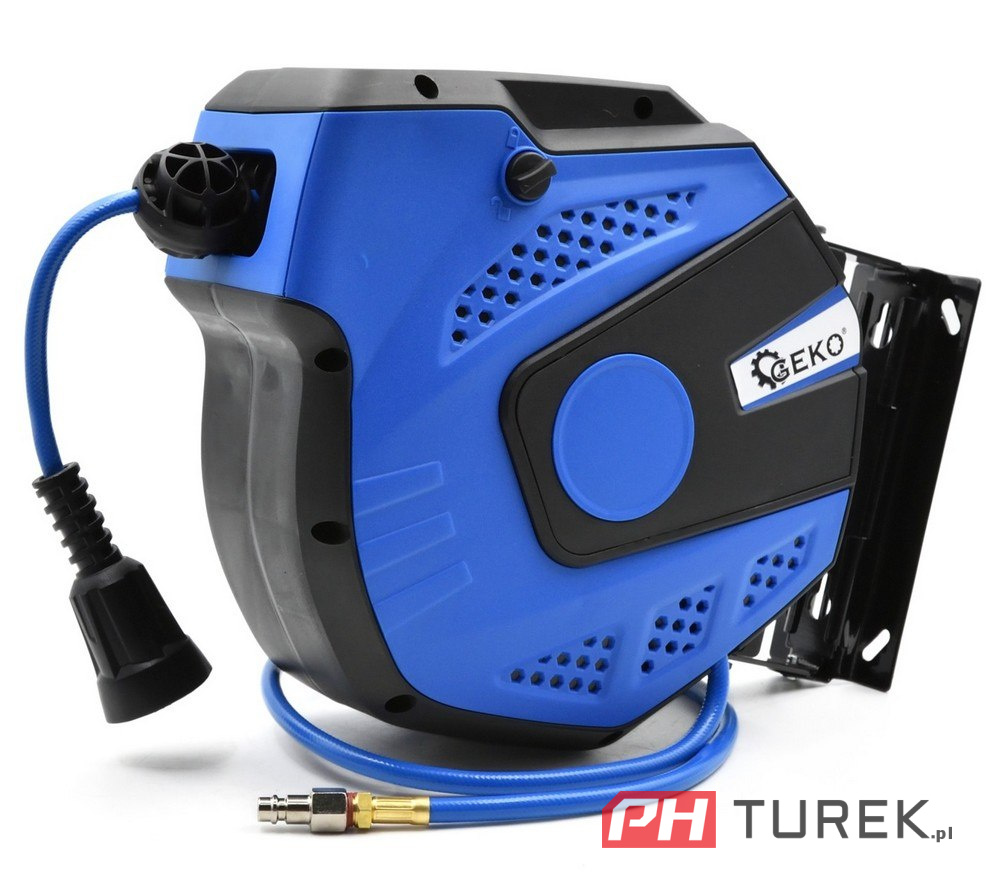 Wąż pneumatyczny ze zwijakiem automat 14m 6,5x10mm phturek.pl